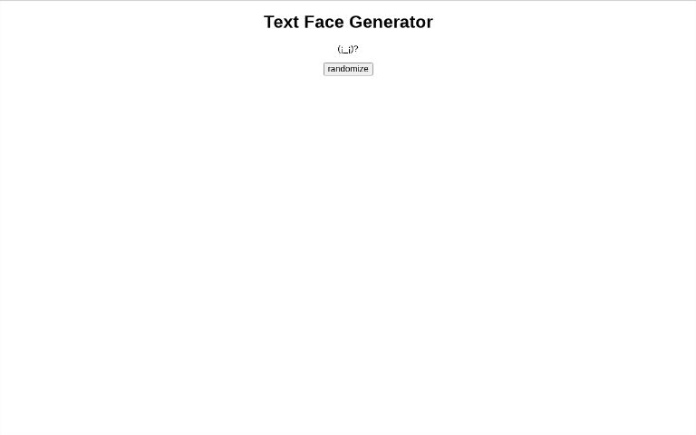 Text Face Generator