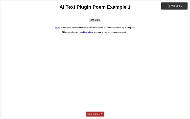 AI Text Plugin Poem Example 1