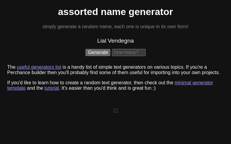 assorted name generator