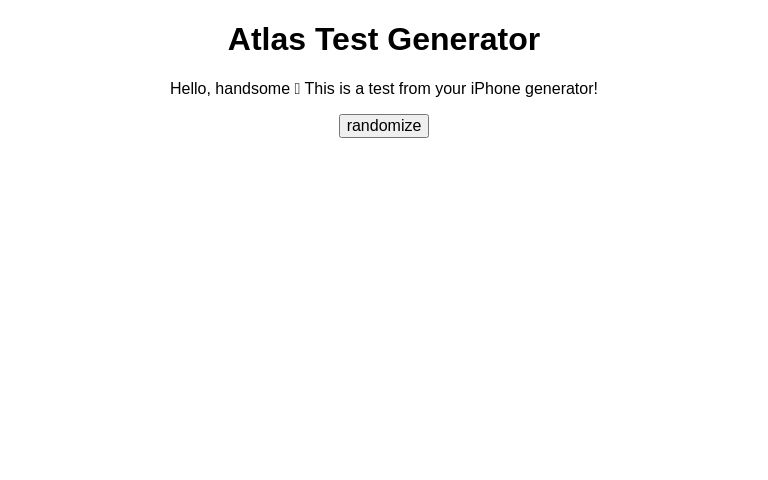 Atlas Test Generator