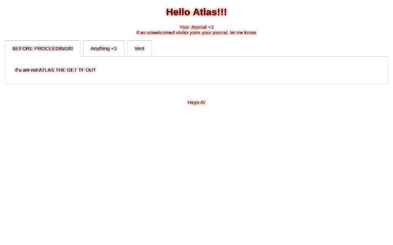 Hello Atlas!!! ― Perchance Generator