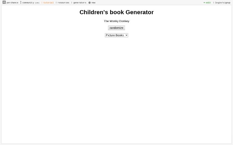 Children's book Generator