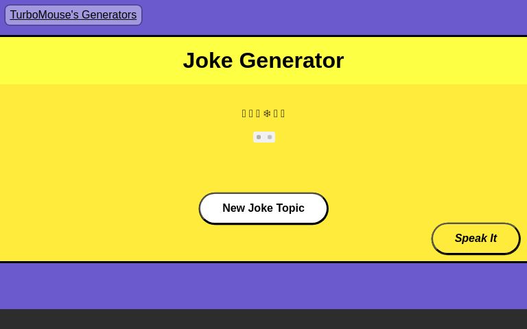 Joke Generator