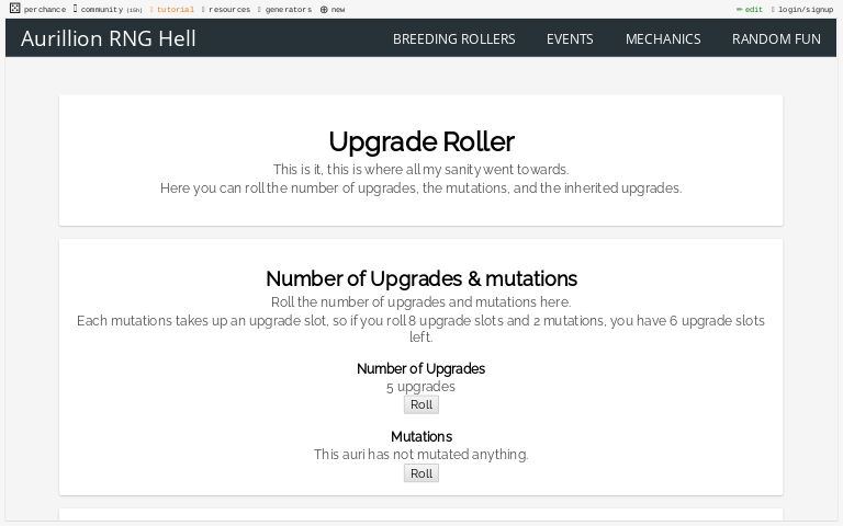 Breeding Rollers | Species ― Perchance Generator