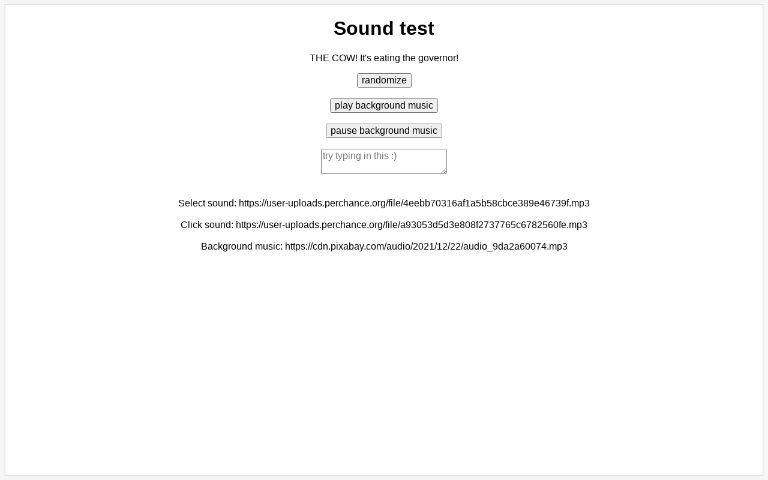 Sound test ― Perchance Generator