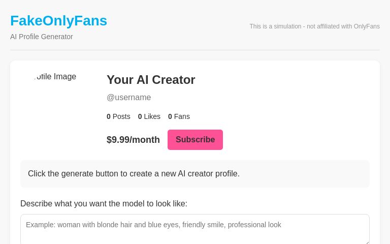 Your AI Creator ― Perchance Generator
