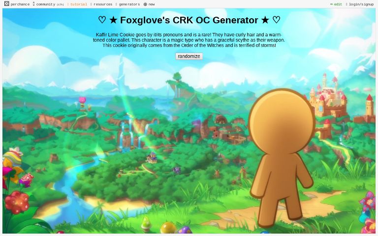 Foxglove's CRK OC Generator ★ ♡