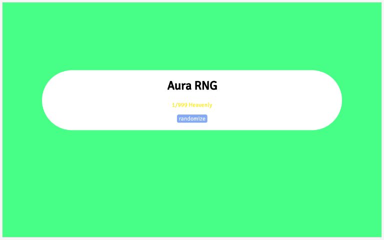 Aura RNG ― Perchance Generator