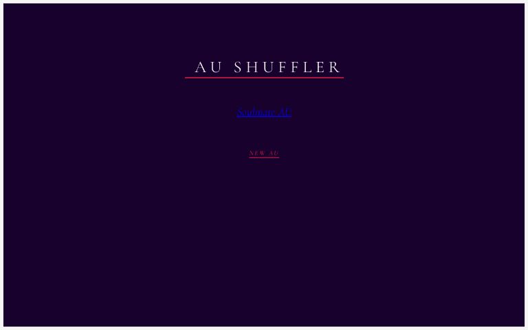 AU Shuffler ― Perchance Generator