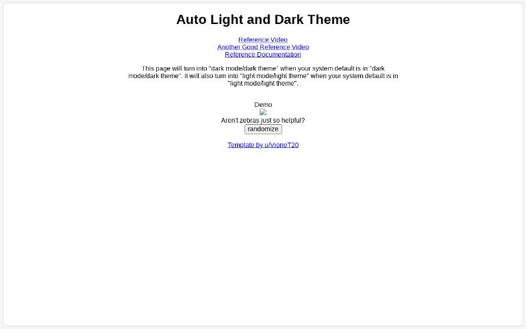 Using CSS Color Scheme ― Perchance Generator