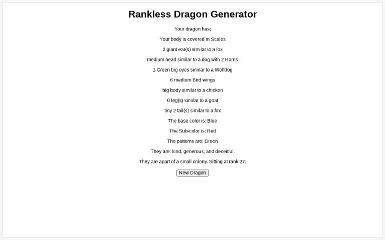 Rankless Dragon Generator
