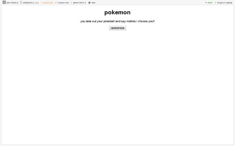 pokemon ― Perchance Generator