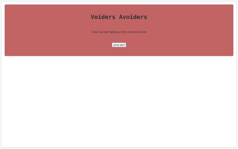 Voiders Avoiders ― Perchance Generator
