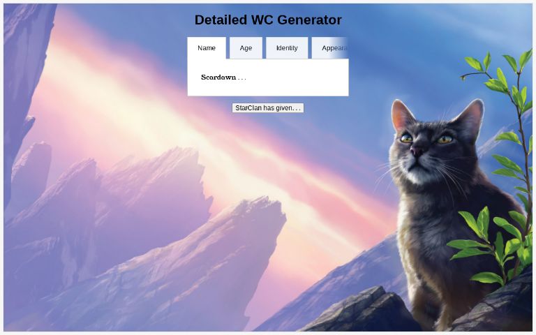 Detailed WC Generator