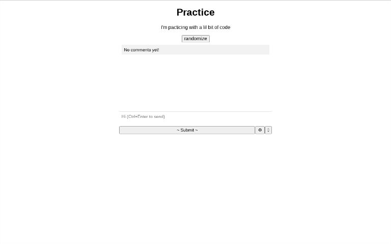 Practice ― Perchance Generator