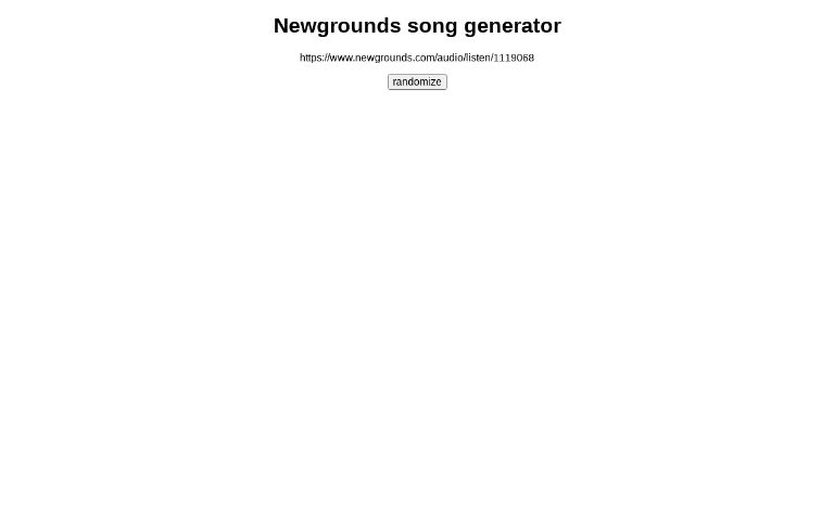 Newgrounds song generator