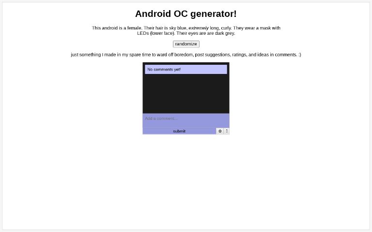 Android OC generator!