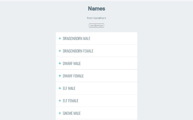 Names ― Perchance Generator