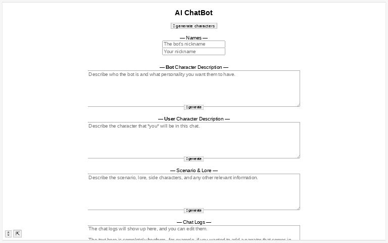 AI Chat & Roleplay (free, no sign-up, fast, unlimited)