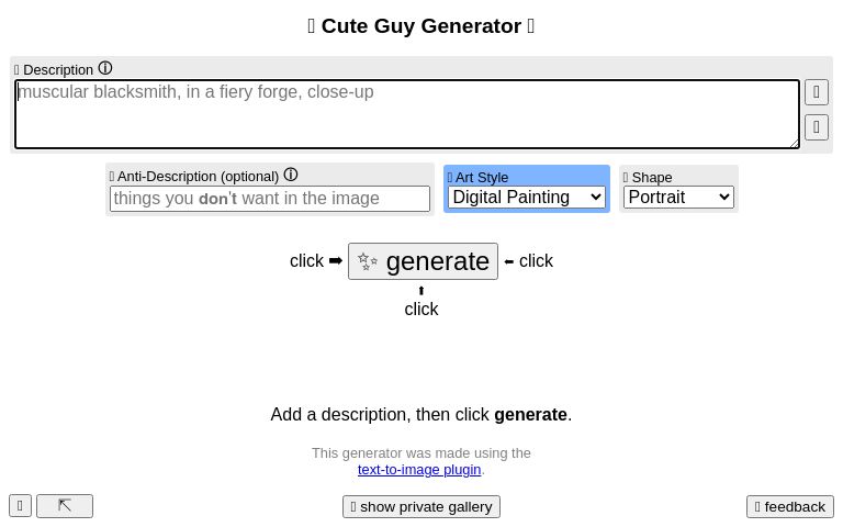 AI Cute Guy Generator (free, no sign-up, unlimited)