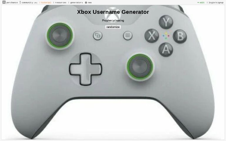 Xbox Username Generator