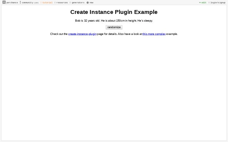 Create Instance Plugin Example