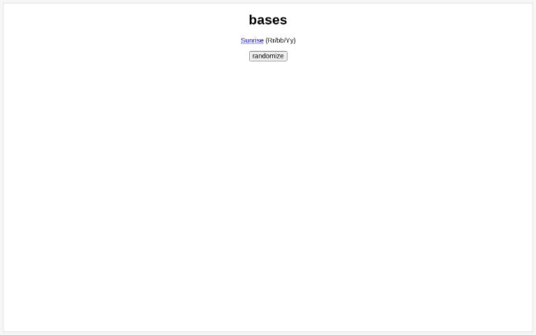 bases ― Perchance Generator