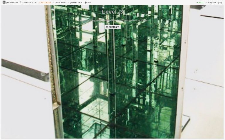 Level -3 ― Perchance Generator