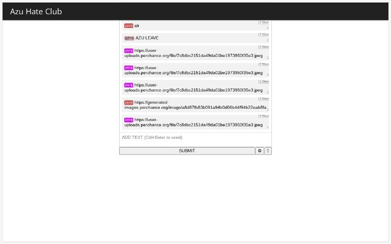 Azu Hate Club ― Perchance Generator