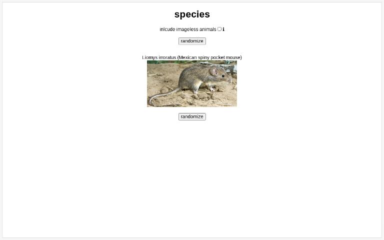 species ― Perchance Generator