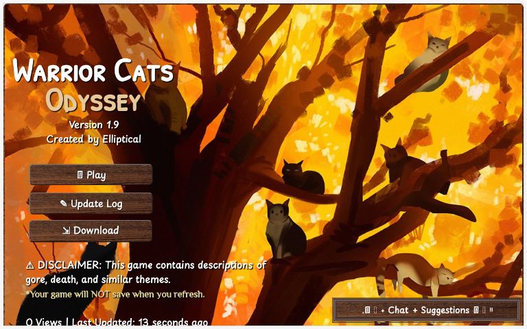 Warrior Cats Odyssey 🦇🎃 ― Perchance Generator
