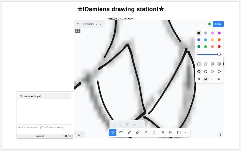 !Damiens drawing station! ― Perchance Generator
