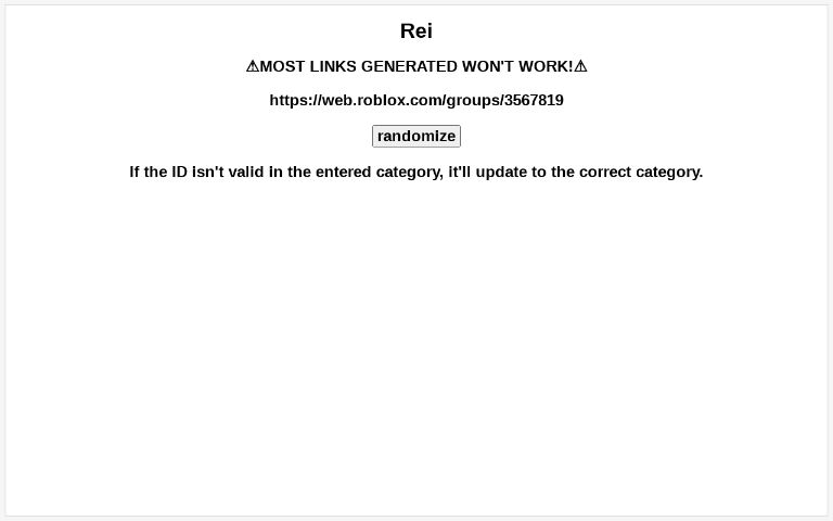 Rei ― Perchance Generator