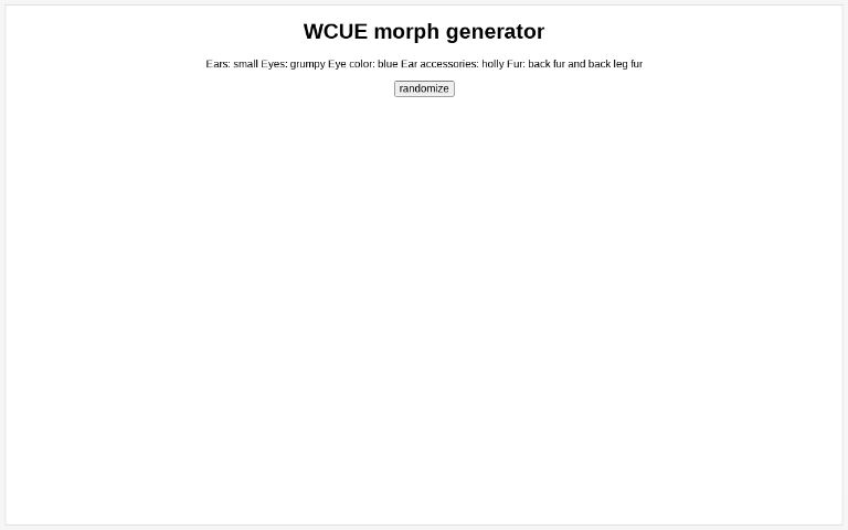 WCUE morph generator