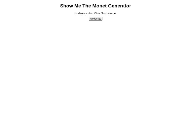 Show Me The Monet Generator