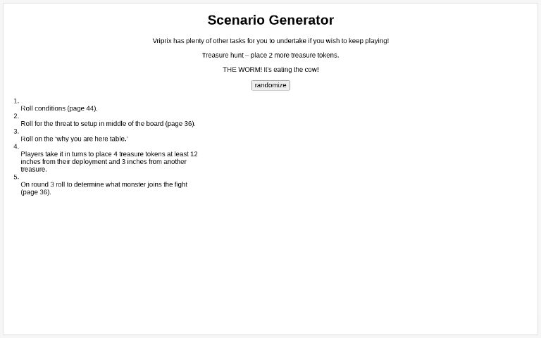Scenario Generator