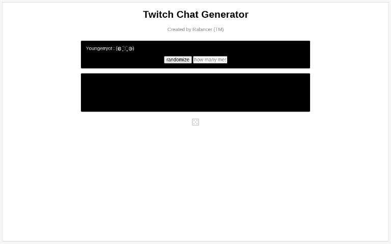 Twitch Chat Generator