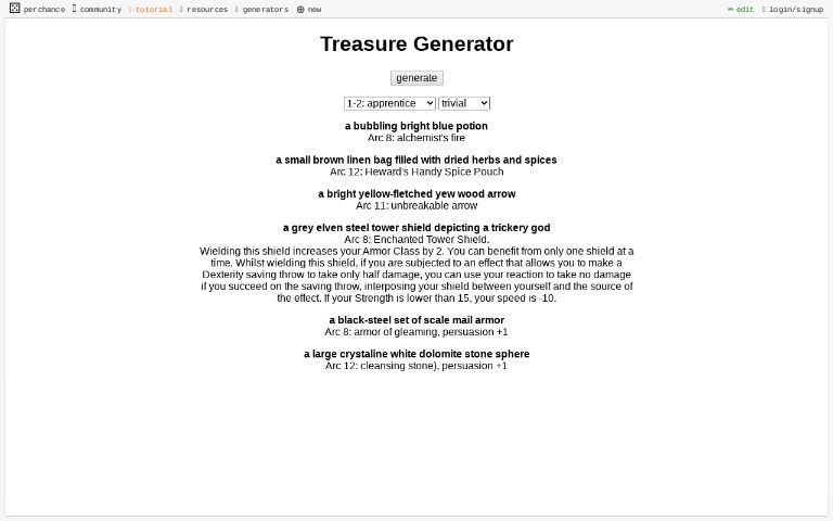 Treasure Generator