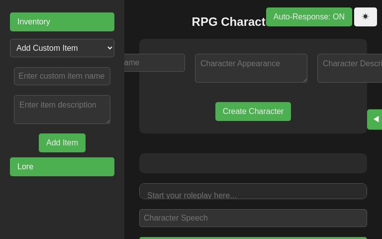 RPG Character Maker ― Perchance Generator