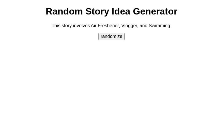 Random Story Idea Generator