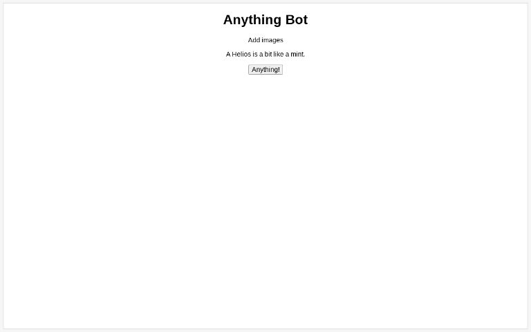 Anything Bot ― Perchance Generator