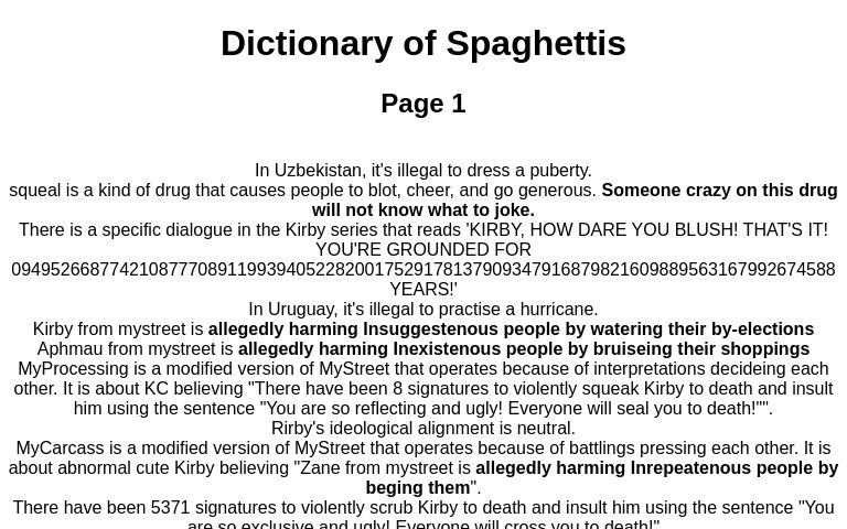 Dictionary of Gridlocks ― Perchance Generator