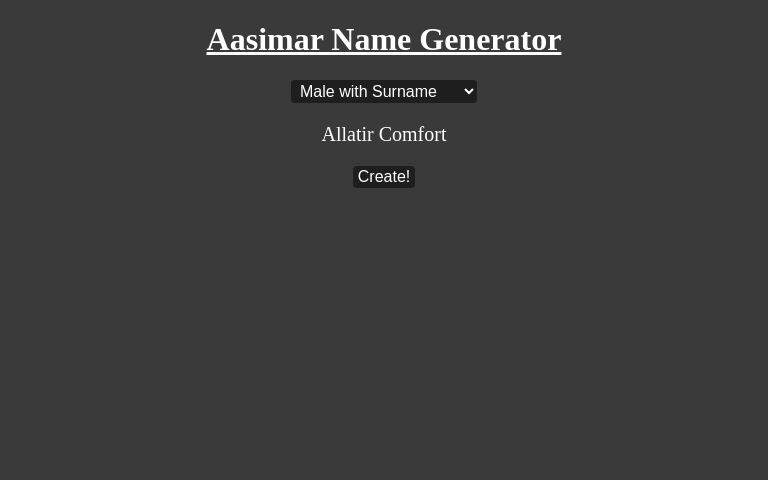 Aasimar Name Generator