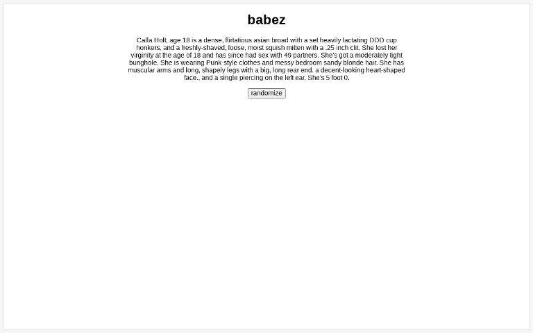 babez ― Perchance Generator