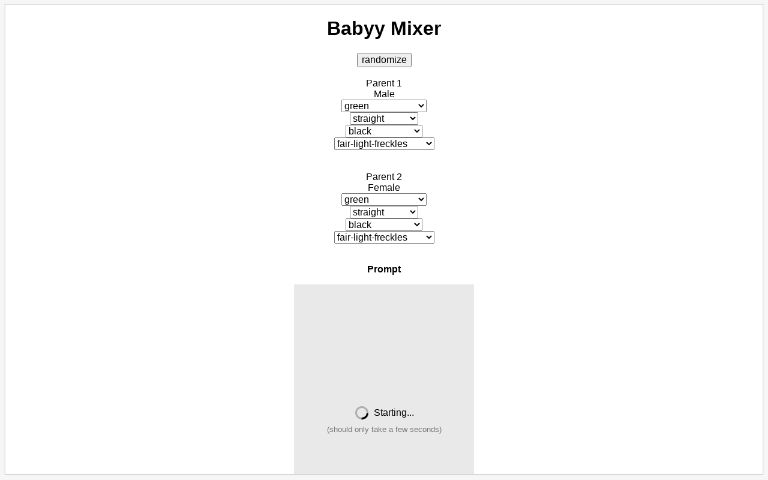 Babyy Mixer ― Perchance Generator