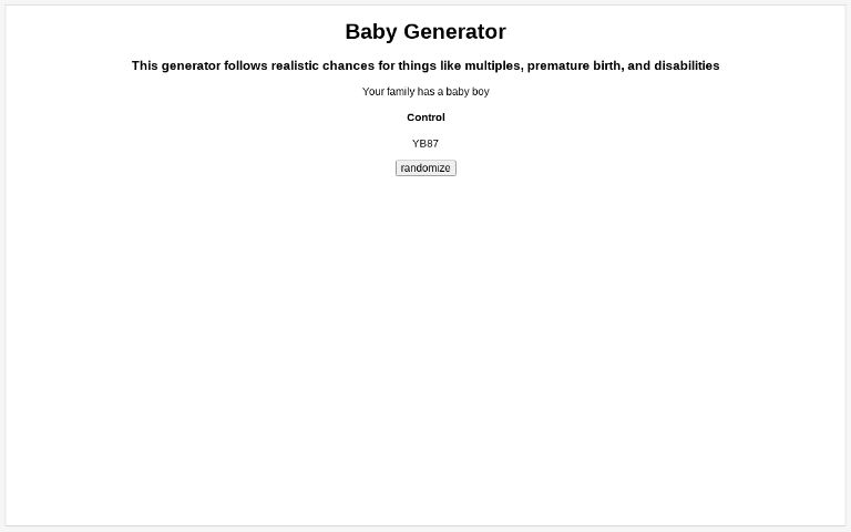 Baby Generator