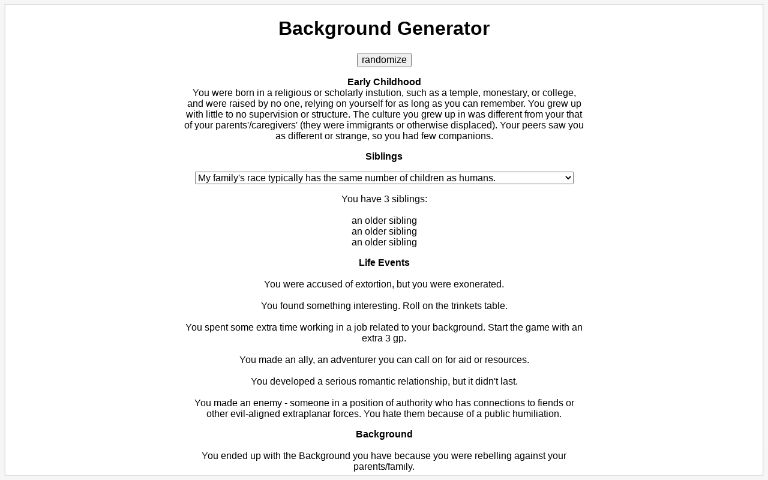 Background Generator