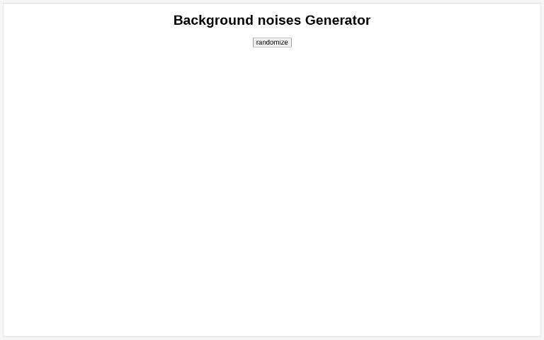 Background noises Generator