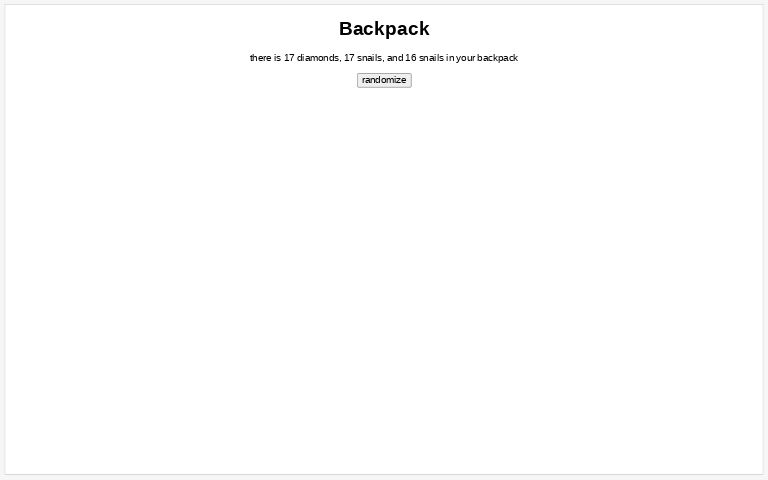 Backpack ― Perchance Generator