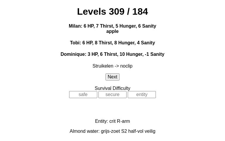 Level 0 ― Perchance Generator